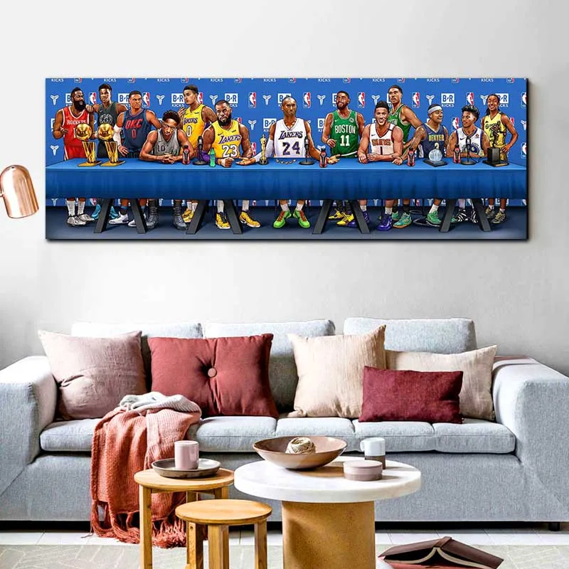 Classic-Basketball-Star-Poster-Creative-Wall-Art-Canvas-Painting-Living ...