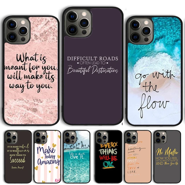 Inspirational Quotes Iphone Case Case Iphone Se Quote Motivating Phone ...