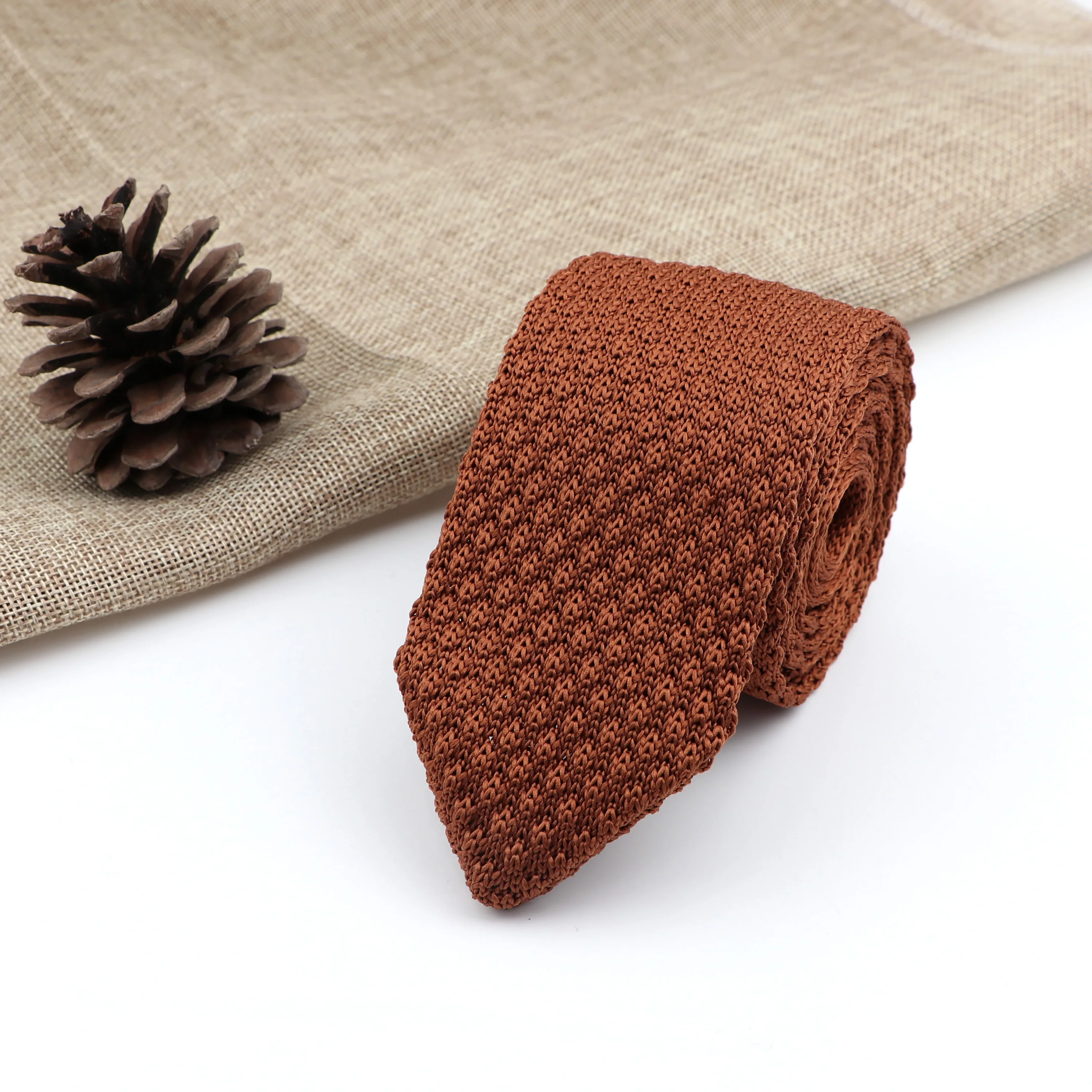 Men-s-Knitted-Knit-Solid-Colorful-Slim-Tie-New-Style-Fashion-Leisure ...