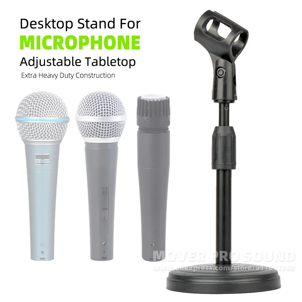 Table Desk Mic Bracket Holder | Desktop Boom Mount | Shure Sm57 Stand ...