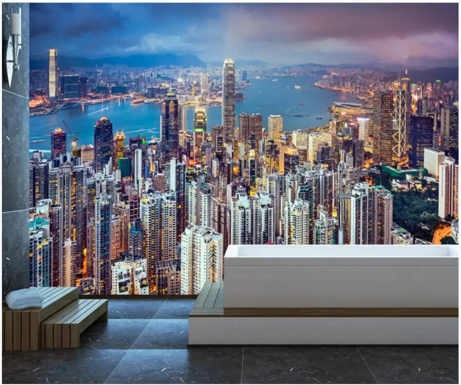 City Skyline Wallpaper Abstract