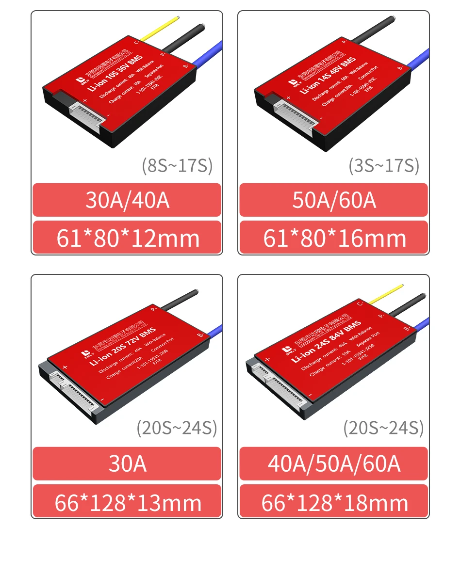 Литий-ионный и LiFePO4 BMS Active Balance 3S 4S 6S 7S 8S 10S 12S 13S ...