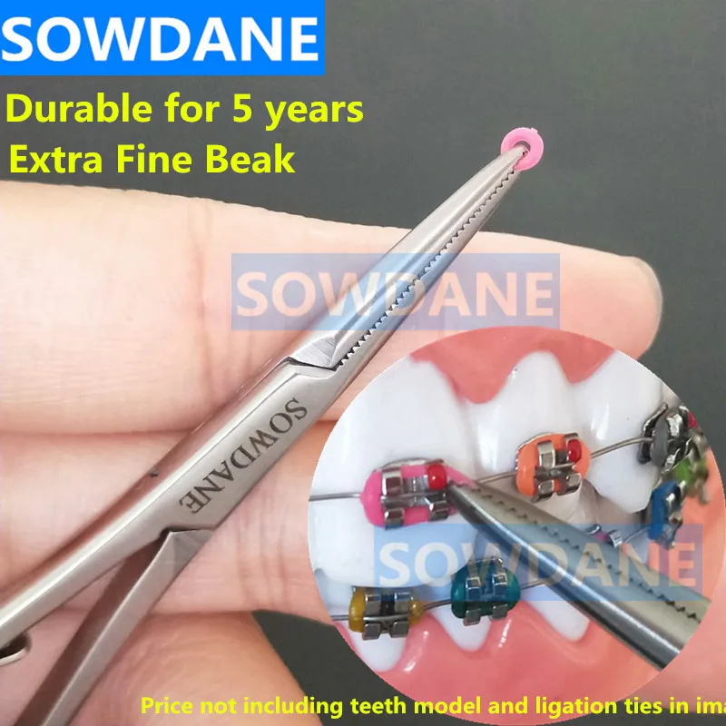 Dentale ortodontico Mathieu posizionamento elastico legatura anello ...
