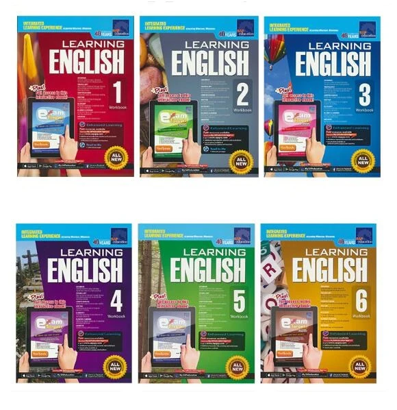 6 Books/set Sap Learning English Workbook Grade 1-6 Children Learn ...