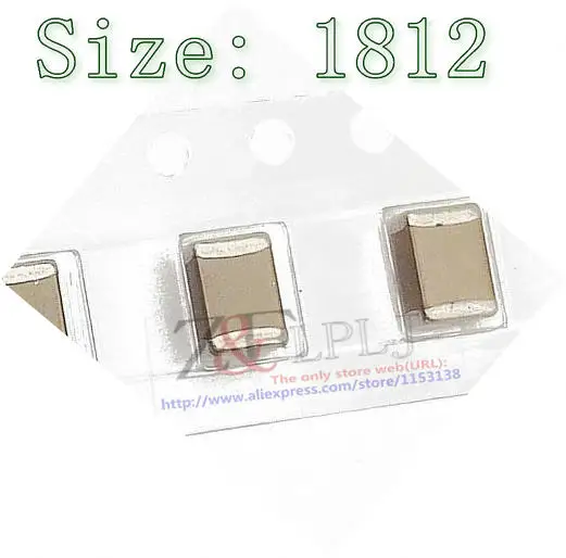 크기 1812(4532) SMD 고전압 세라믹 커패시터 470PF 3KV (3000V) 471K New 50 개/몫|반도체 집적 ...