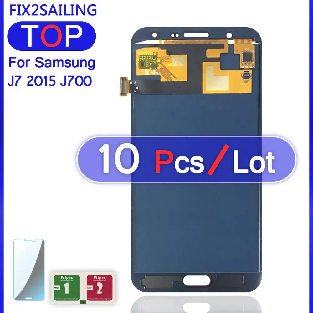 Tela lcd para samsung galaxy, j7 2015 j700 j700f j700m j700h, novo ...