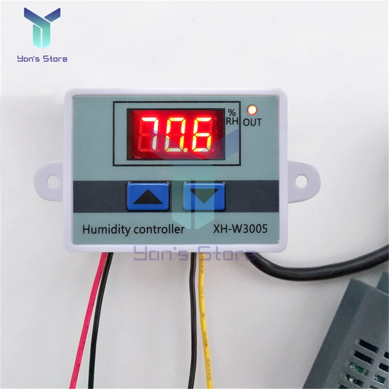 W3005 12v 24v 220v Digital Humidity Controller Instrument Humidity ...