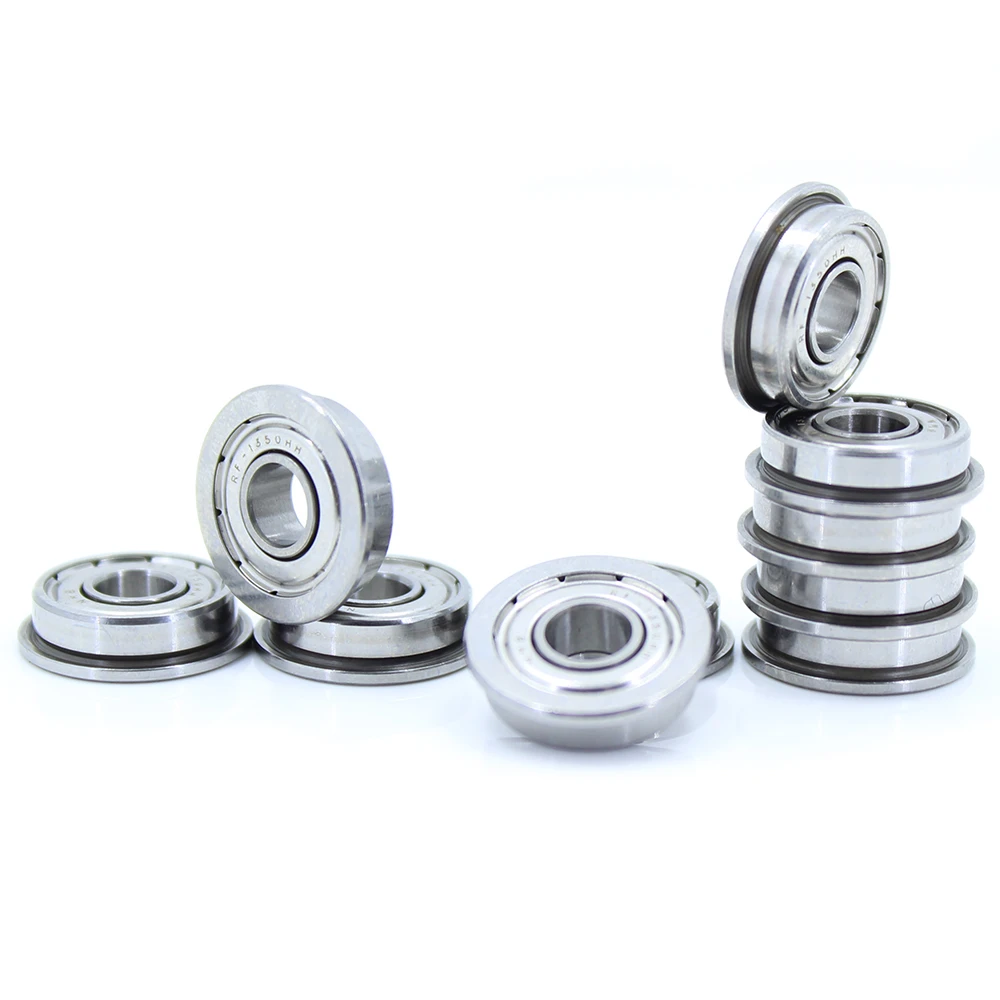 F695zz Bearing Abec-5 (10pcs) 5*13*4 Mm Flanged F695z Ball Bearings ...