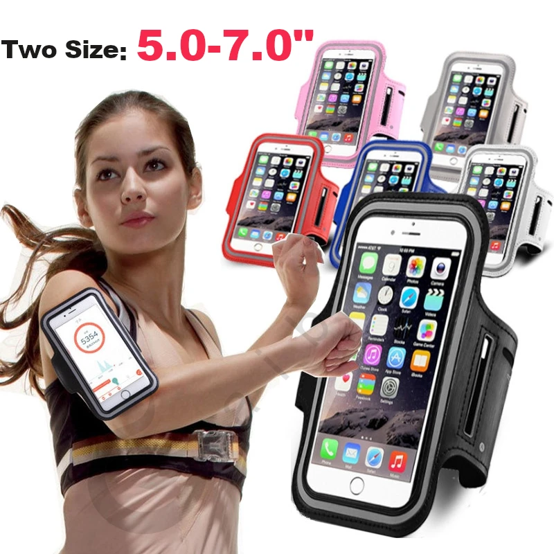 5 - 7inch Outdoor Sports Phone Holder Armband Case For Samsung Gym ...