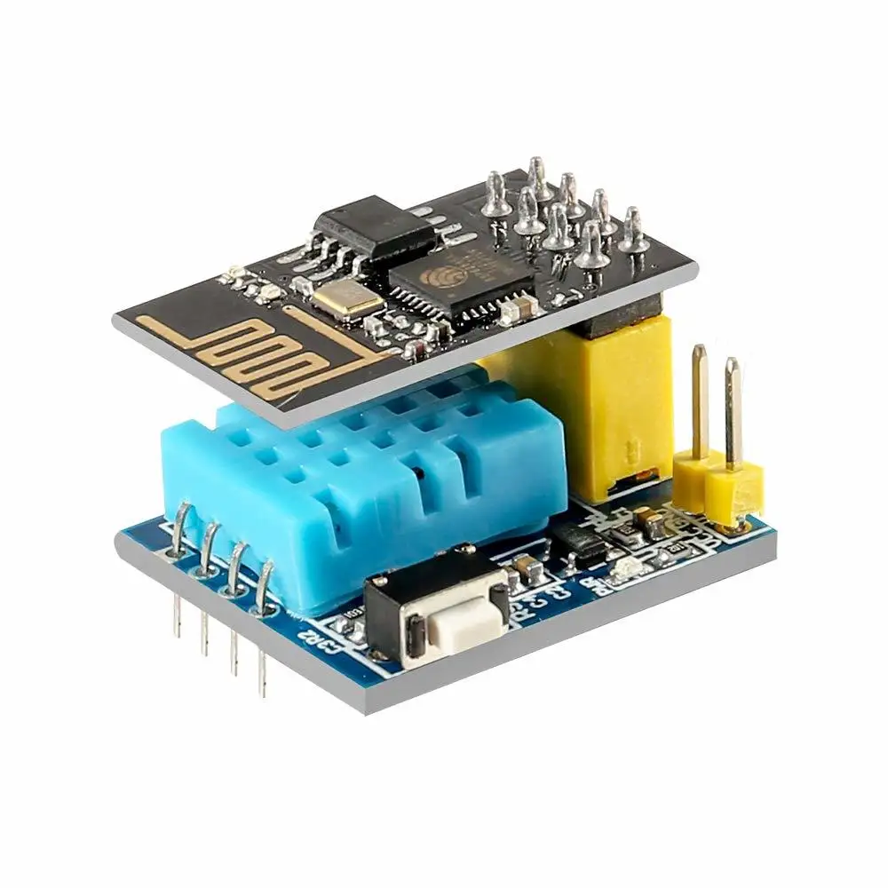 Módulo adaptador receptor, transceptor WiFi inalámbrico, con Sensor de temperatura y humedad ...