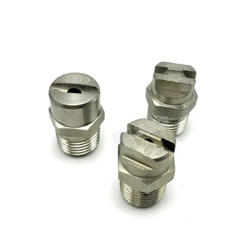 1/4 inch BSP 80 degree male thread angle flat fan spray nozzle water ...