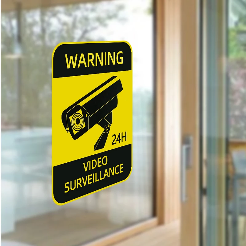 4pcs-CCTV-Waterproof-Sunscreen-Warning-Signs-Car-Sticker-Video ...