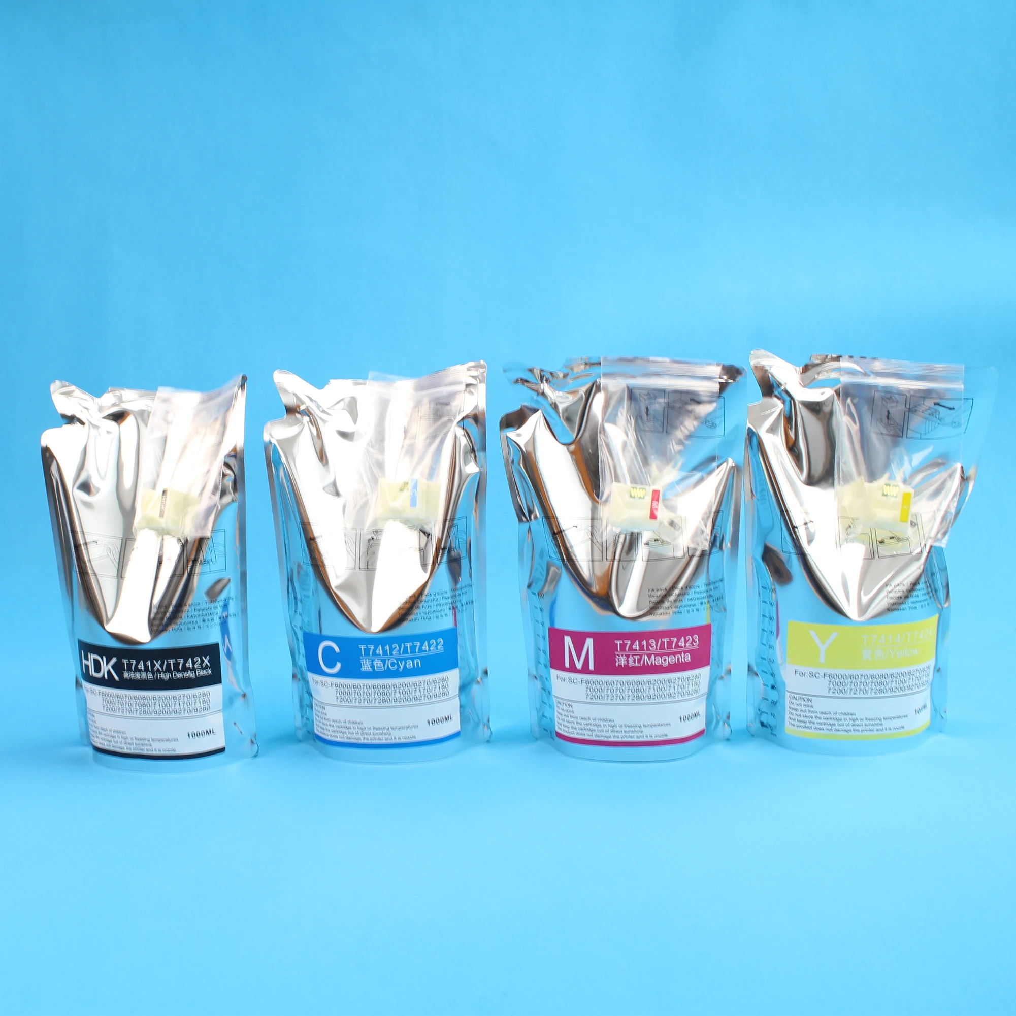 1000ML-T741X-T7411-T7414-Sublimation-Ink-Pack-With-Chip-For-Epson ...