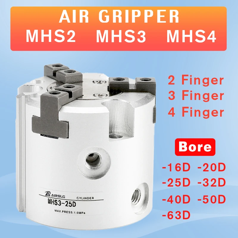 Mhs2 Mhs3 Mhs4 Type Parallel Type Air Gripper 2 3 4 Finger -16d -20d ...