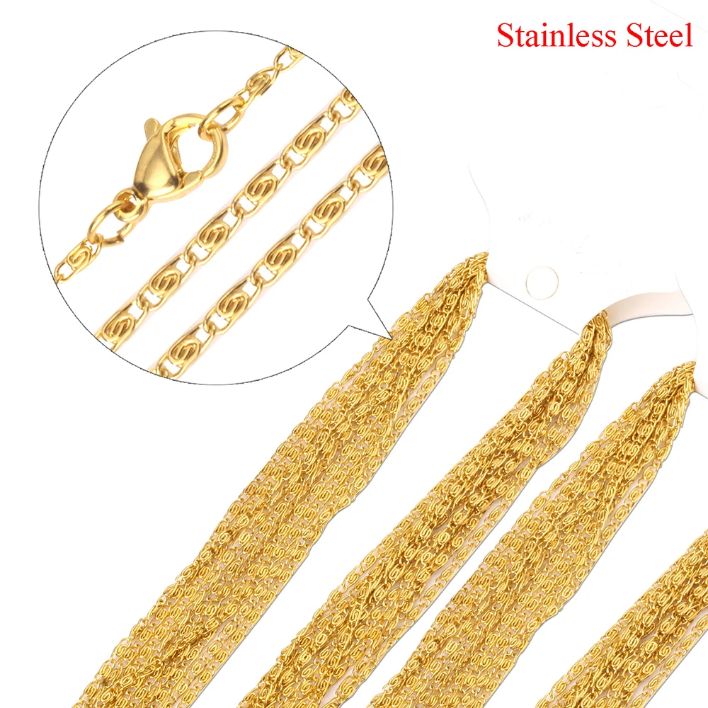 Wholesale-10Pcs-Pack-2mm-Stainless-Steel-chain-Necklace-For-Pendant ...