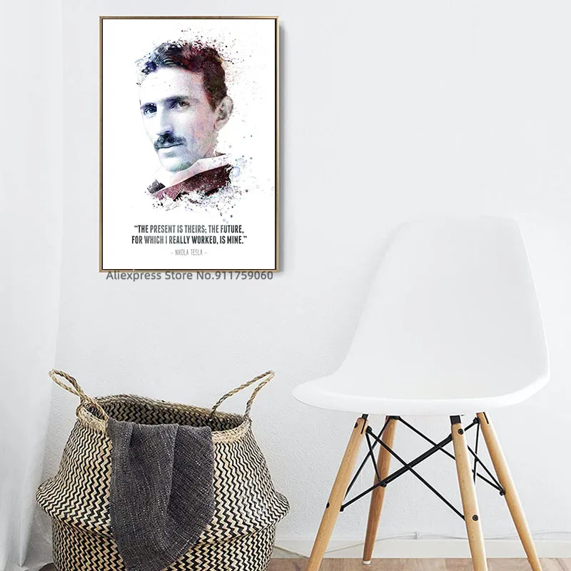 Nikola Tesla Quote Poster