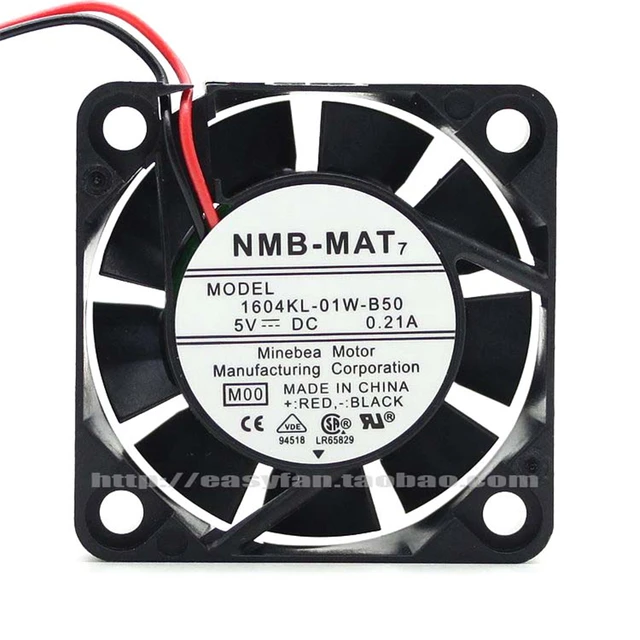 원래 NMB 1604KL-01W-B50 B59 4010 5V 0.21A 4CM 라우터 그래픽 카드 섀시 이중 볼 냉각 팬 ...