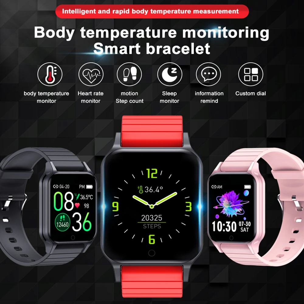 Smart Watch T96 Com Pulseira De Bluetooth, Relógio Inteligente Com ...