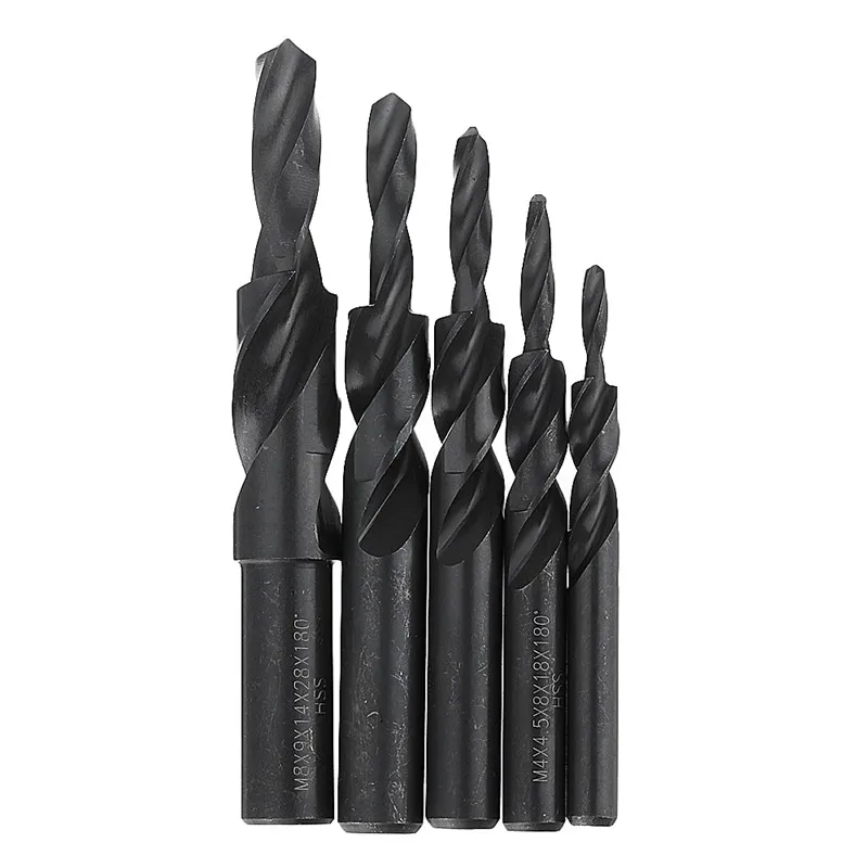 M3-12 90/180 Degree Hss-6542 Twist Step Chamfer Drill Bit Two Stage ...