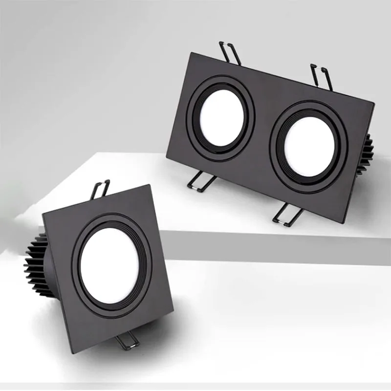 Square LED Dimmable Downlight LED Spot light decoration Ceiling Lamp ...