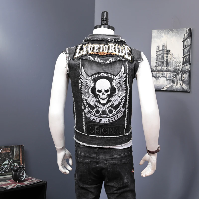 Biker Vest Patch Layout