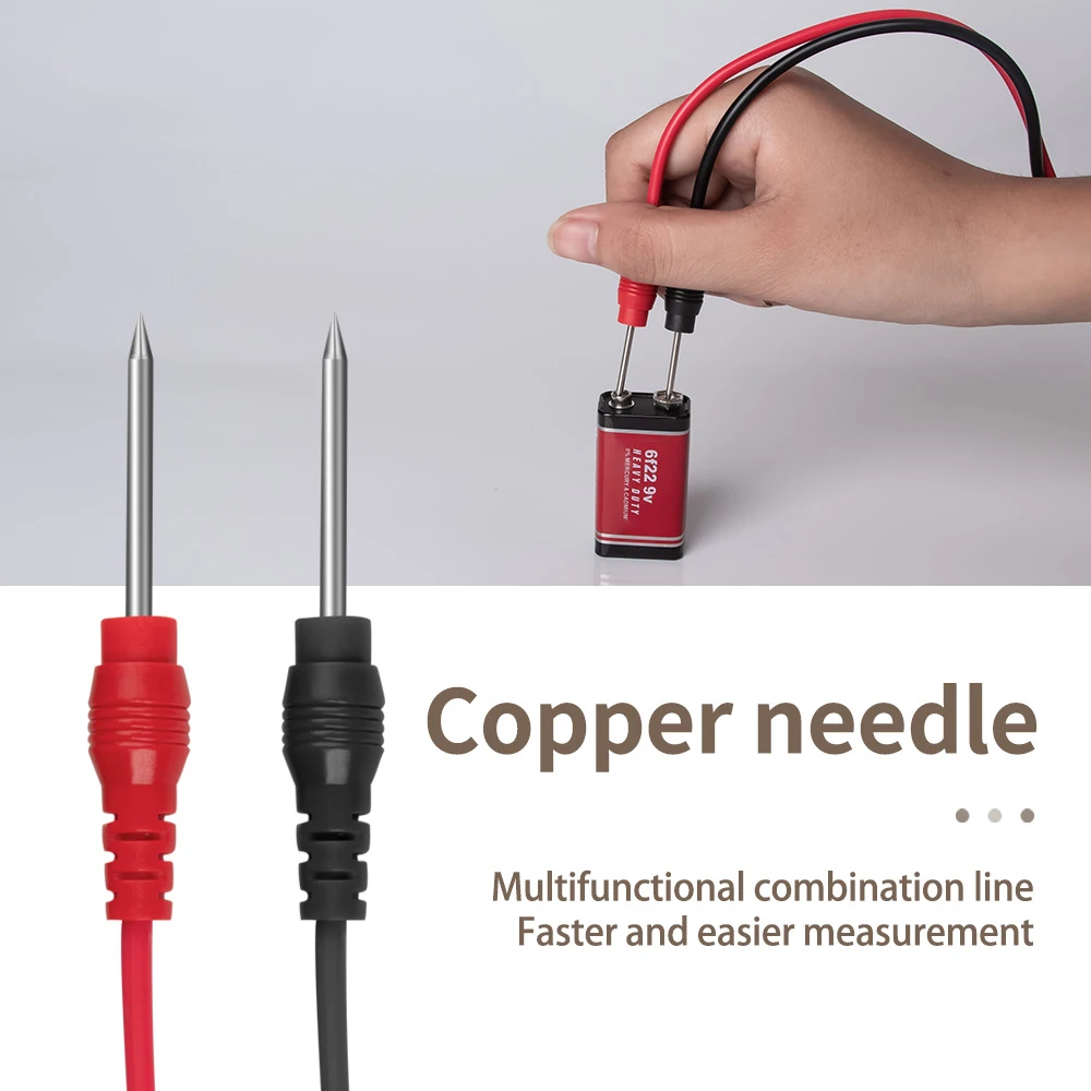 1 Pair Universal Digital 1000V 10A 20A Thin Tip Needle Multimeter Multi ...
