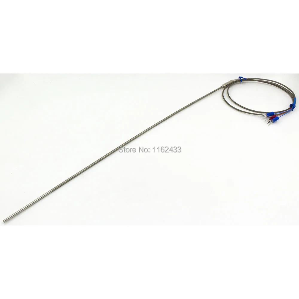 FTARP08 PT100 type 1m metal braided cable 400mm flexible probe head RTD ...