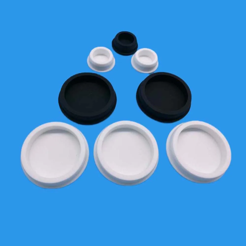 1PCS Round Silicone Rubber Blanking End Cap Caps Tube Pipe Inserts Plug ...