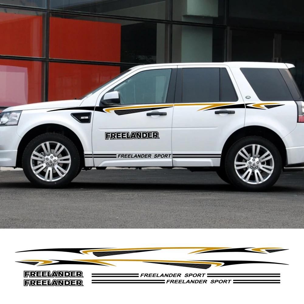 6pcs Car Stripes Stickers For Land Rover Freelander Auto Vinyl Film ...