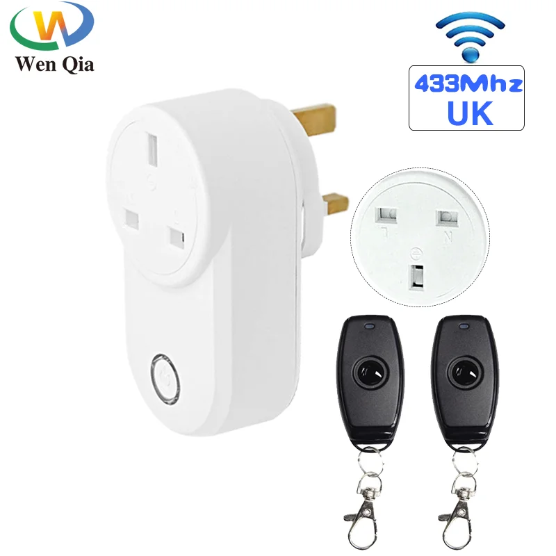 433-Mhz-Wireless-Remote-Control-Switch-AC220V-15A-UK-Smart-Socket-And ...