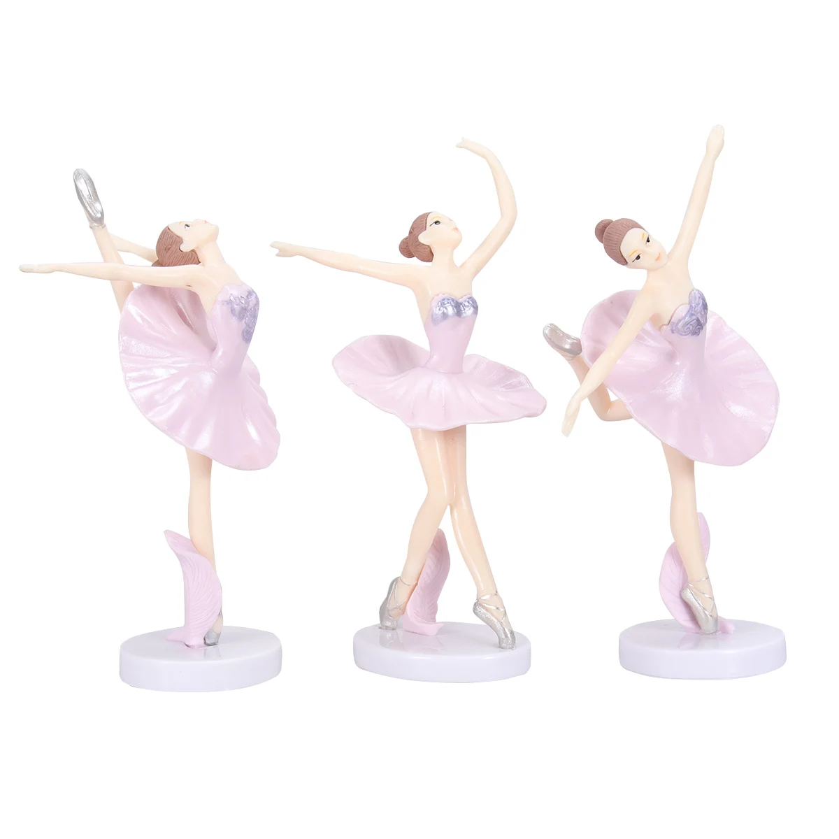 Ballerina Figurine Ornaments 3pcs Statue Desktop Miniatures - AliExpress