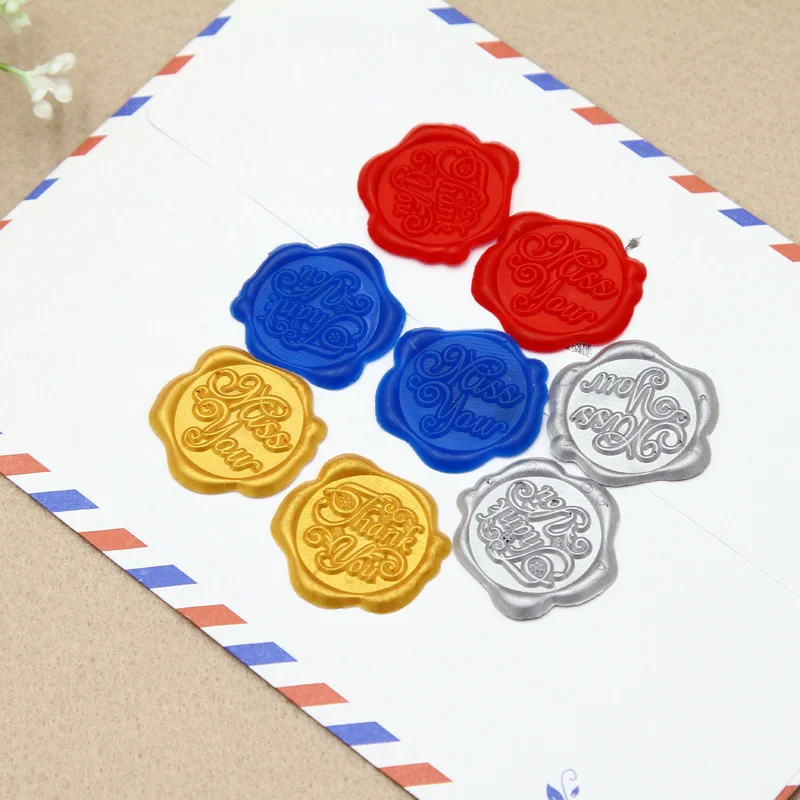 10pcs Hand Wax Seal Sealing Sticker Thank You Lacquer Seal Wedding ...