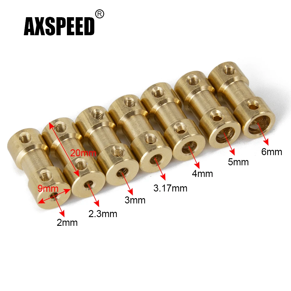 AXSPEED-Flexible-Brass-Motor-Shaft-Coupling-motor-do-acoplador-conector ...