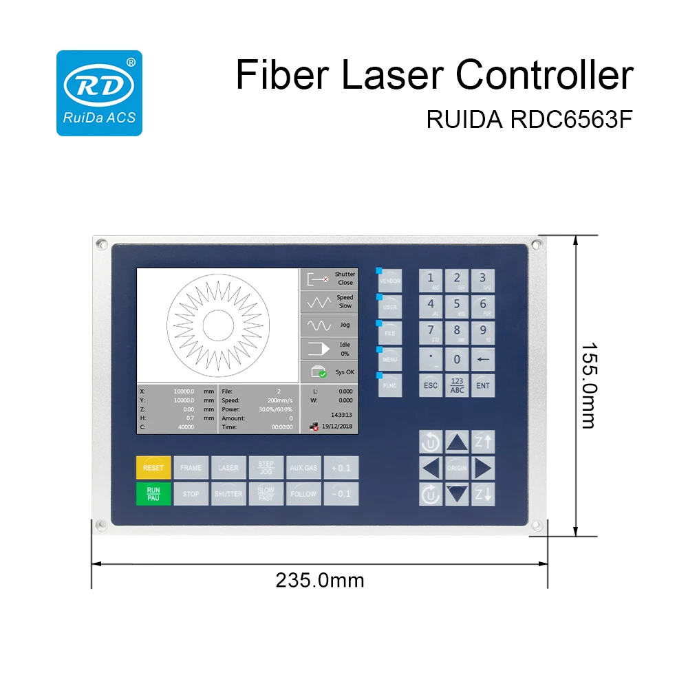 Ruida-RDC6563F-Panel-Fiber-Laser-Controller-Card-System-Laser-Control ...