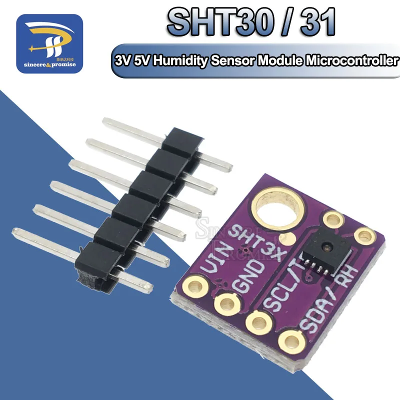 Iic I2c Interface Sht30 Sht30-d Digital Output Temperature Humidity ...