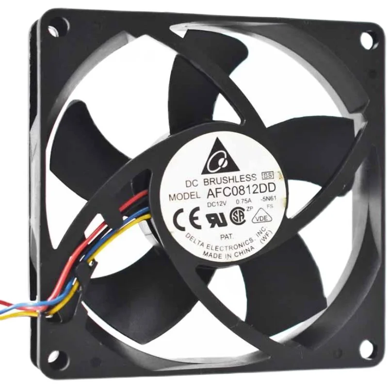 original AFC0812DD 8020 8CM 12V 0.75A double ball PWM automatic speed ...