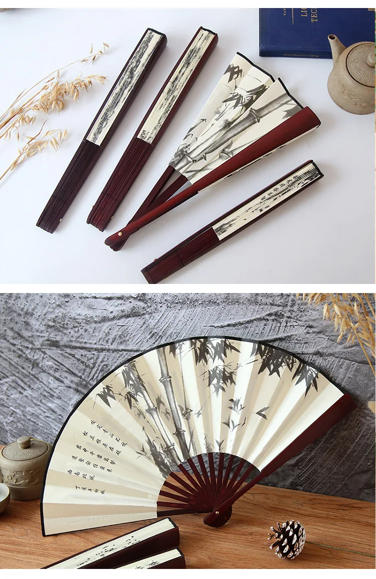 Éventail pliable en papier,D-13 inches--Injgrill Éventail Pliant ...