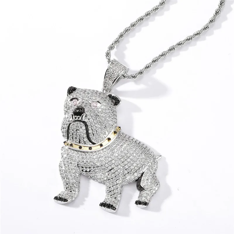 Rapper-Bulldog-Pendant-2-Colors-5A-Micro-Pave-Zircon-Necklaces-Hip-Hop ...
