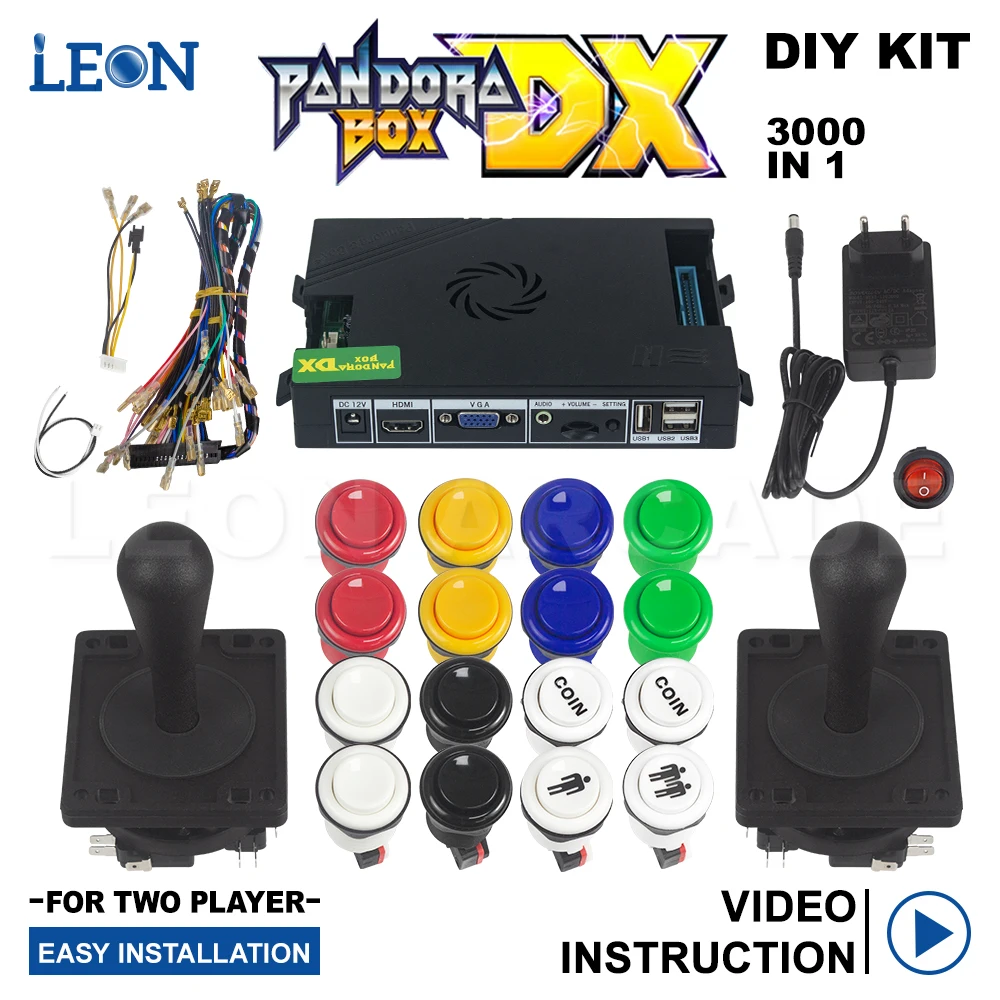 2 Player Pandoras Box Game Console Diy Kit Arcade Cabinet Diy Kit ...