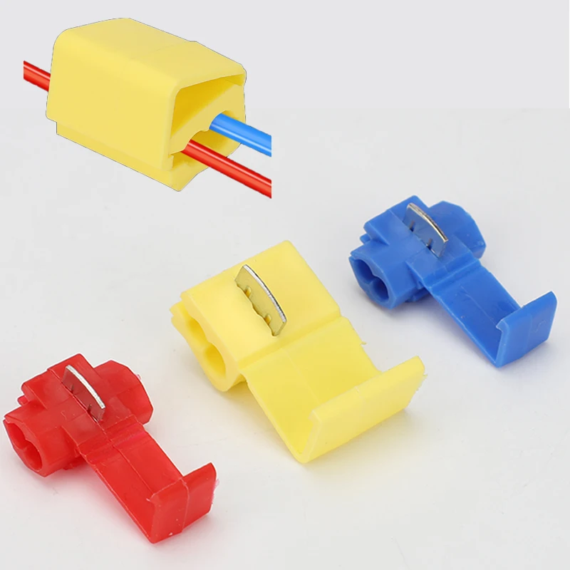 Terminal-tipo-T-de-20-50-100-piezas-conector-r-pido-de-cable-libre ...