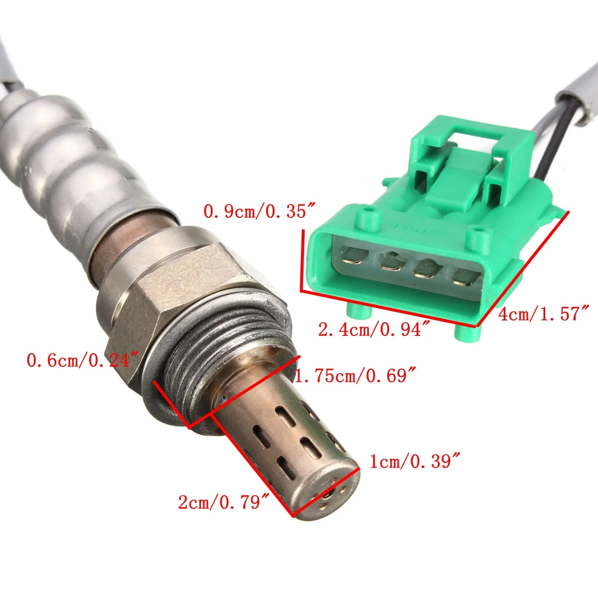 4 Pin Oxygen O2 Lambda Probe Sensor For Peugeot CC SW 106 206 207 306 ...