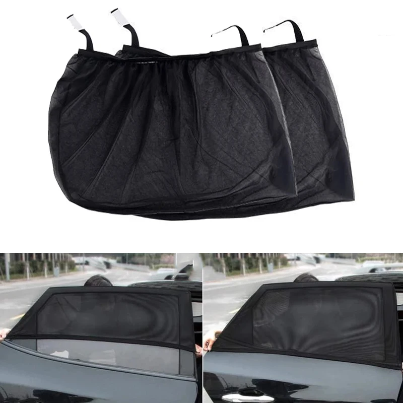 Car Sun Shade Side Window Sunshade Cover Uv Protect Perspective Mesh ...