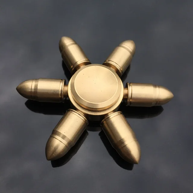 Copper Core Bullet Shape Hand Spinner Fidget Spinner Finger Spinner ...