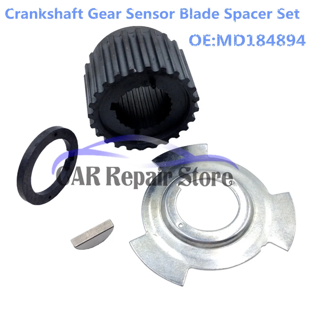 새로운 자동차 크랭크 샤프트 기어 센서 블레이드 스페이서 세트 MD184894 OEM 97 04, 미쓰비시 몬테로 스포츠 ...