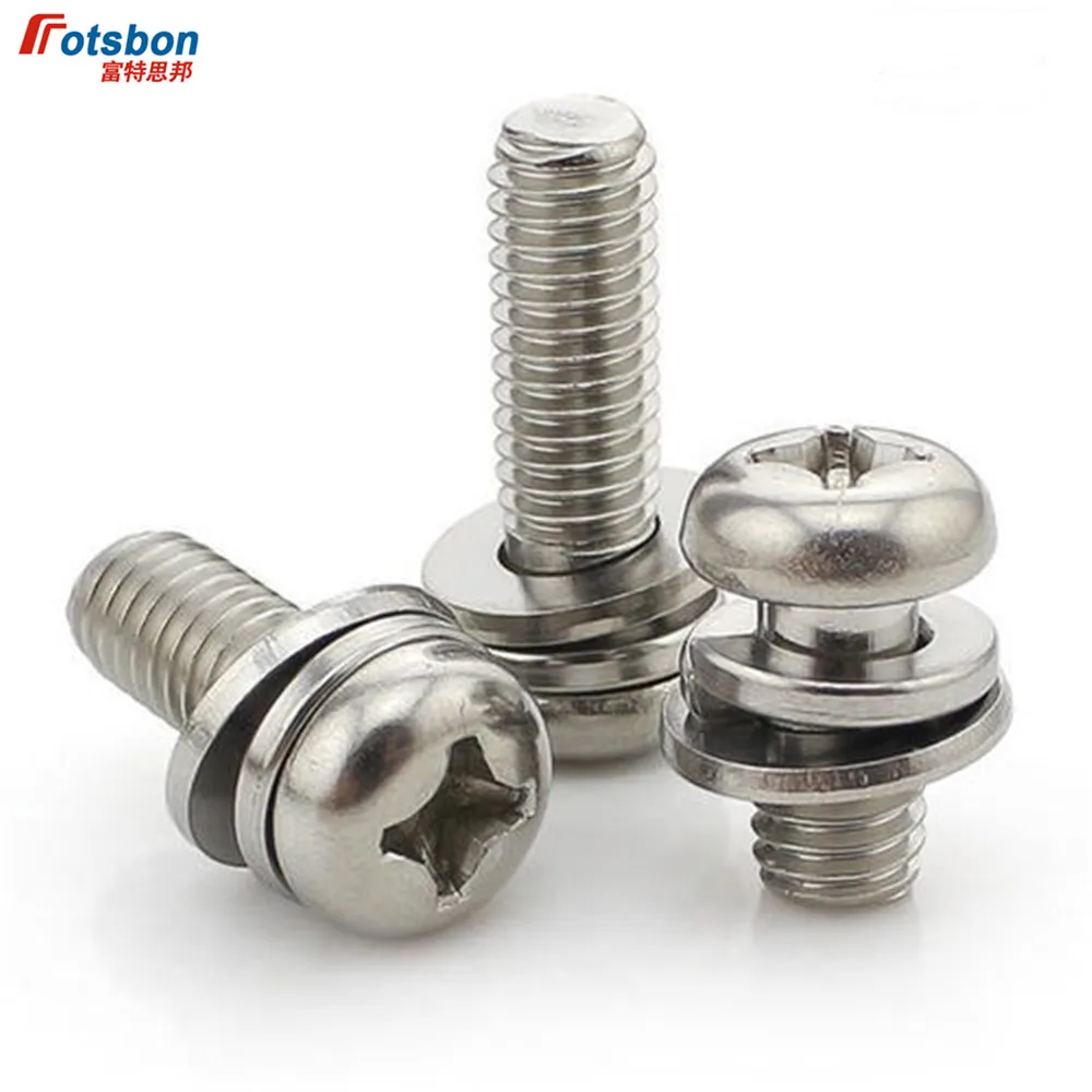 M3-Cross-Recessed-Small-Pan-Head-Screws-Single-Coil-Spring-Lock-Washer ...