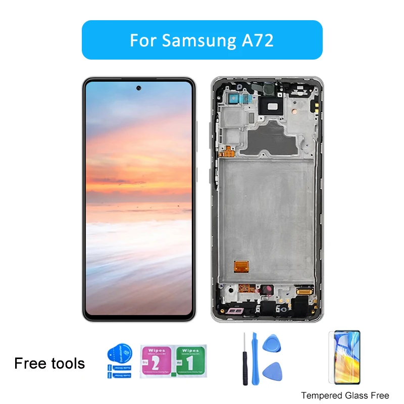 For Samsung Galaxy A72 4G A725 LCD Display Touch Screen Digitizer ...