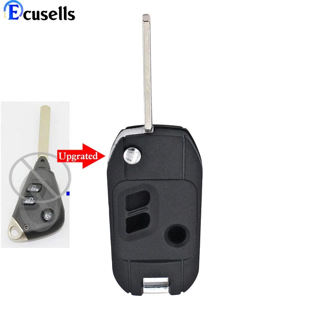 Replacement Shell Modified Folding Remote Key Case Fob 3 Buttons For ...