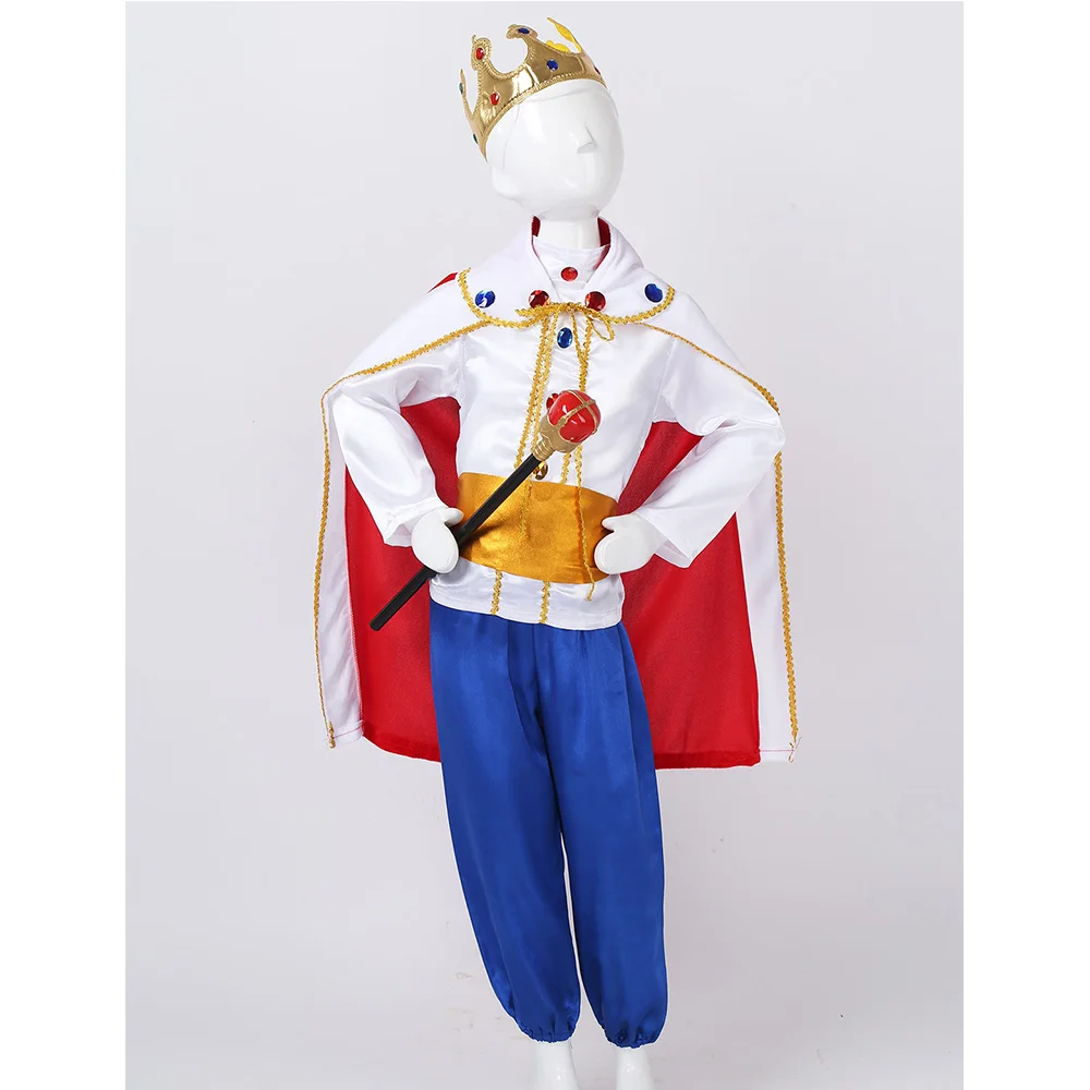 Prince Cloak Crown Cosplay Costume For Kids - AllCosplay.com