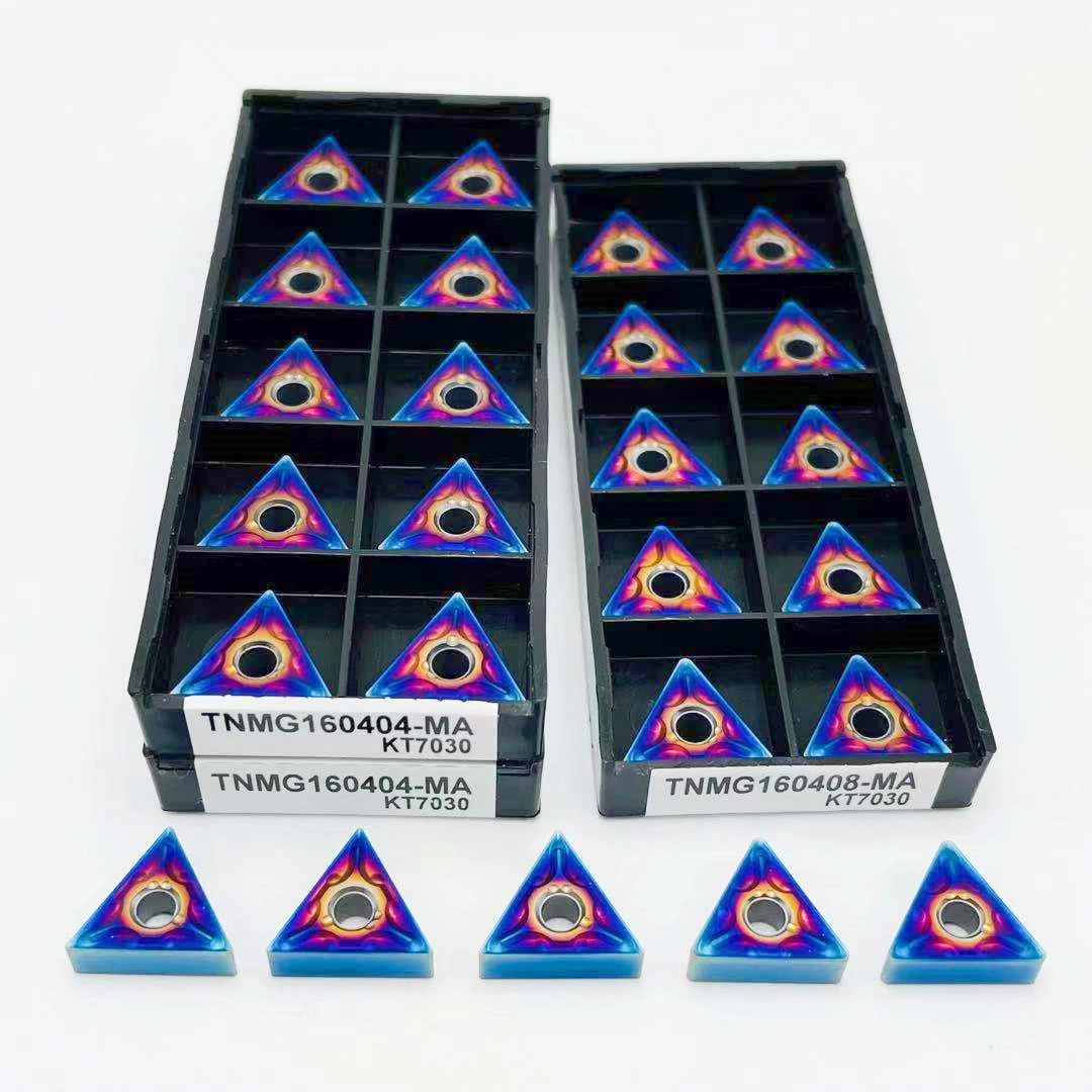 High Quality Carbide TNMG160404 TNMG160408 Turning Tool Blue Flame Series CNC Milling Blades ...