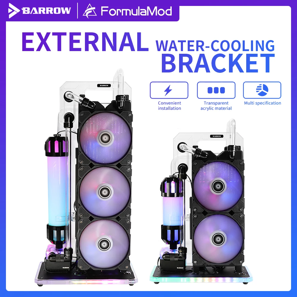 Barrow Itx Case External Water Cooling Bracket Radiator Dock For Cpu ...